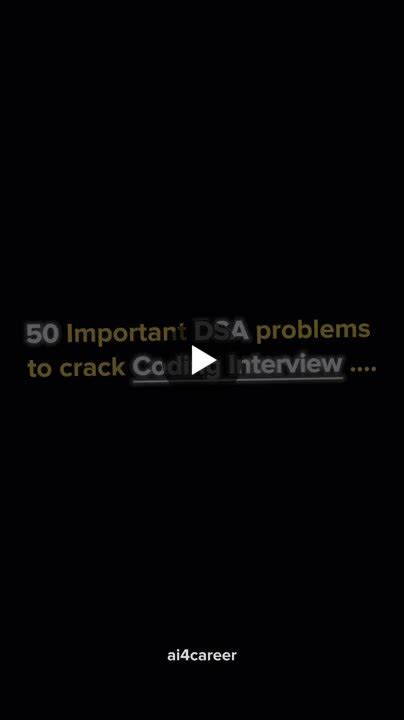 🚨 50 Must Solve Coding Problems To Ace Your Dream Job Interviews Ai4career