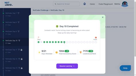Nikitha Gundala On Linkedin Nxtwave Ccbp Codingjourney Consistencyiskey