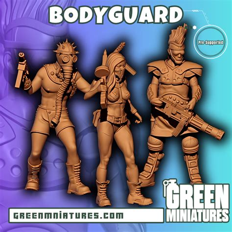 D Printable Bodyguard By Greenminiatures