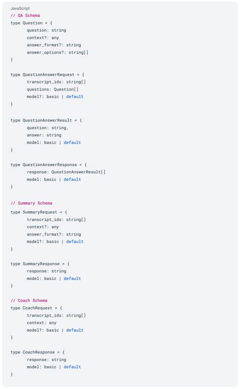 Ai Model Api Schema For User Testing And Validation At Assemblyai