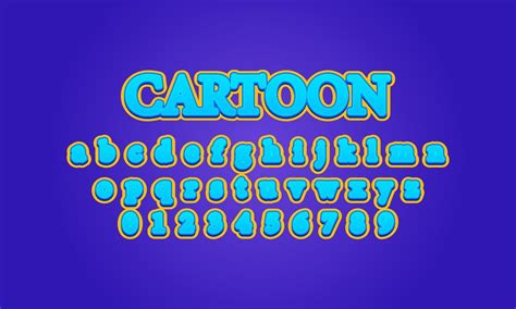 Cartoon Font Alphabet 3050821 Vector Art At Vecteezy