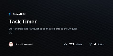 Task Timer Stackblitz
