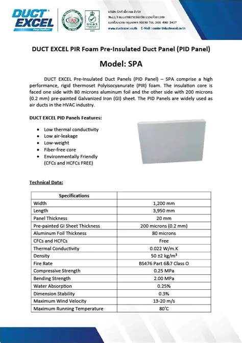 Duct Excel Catalogue Pre Insulated Duct And Flexible Duct