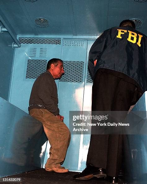 Joseph Corozzo In The Back Of A Paddy Wagon Some 60 Gambino Crime