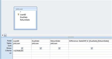 microsoft access tips calculating date difference using the datediff