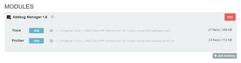Easyphp Devserver Documentation Devserver Xdebug Manager For Devserver
