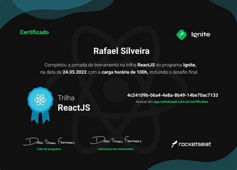 rafael lopes silveira on linkedin rocketseat ignite programmerlife reactjs neverstoplearning…