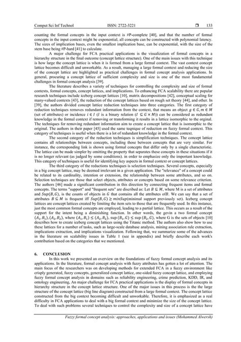 Fuzzy Formal Concept Analysis Approaches Applications And Issues Pdf