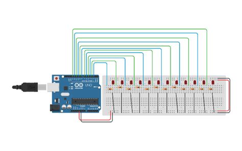 Circuit Design Mega Aurdino Tinkercad