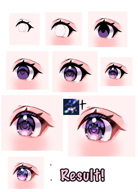 Anime Eye Step By Step In 2023 Eye Drawing Tutorials Digital Art