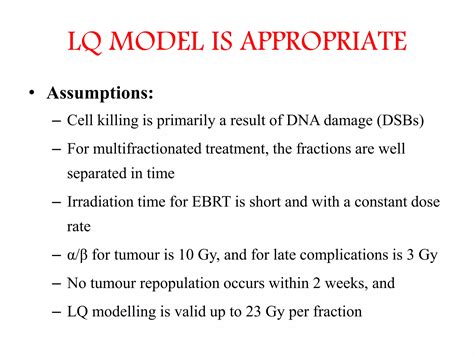 Basics Of Linear Quadratic Model Pptx
