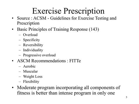 PPT Exercise Prescription Cardio PowerPoint Presentation Free Download ID 1699317