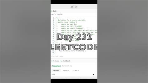 Day 232 Leetcode Problem 114 Swift Daily Challenge Swiftui