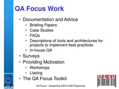 PPT The QA Focus Perspective PowerPoint Presentation Free Download ID