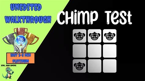 Chimp Test Unedited Platinum Trophy Walkthrough Ps4ps5 Youtube