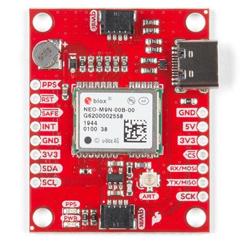 sparkfun gps breakout neo m9n u fl qwiic opencircuit