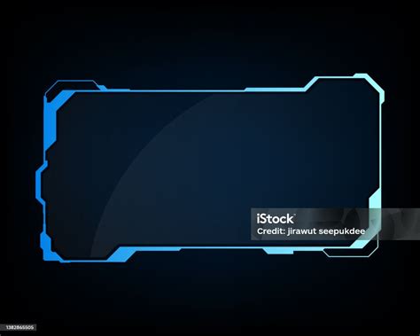 추상 홀로그램 프레임 템플릿 디자인 배경 화면 과학 일러스트 0명에 대한 스톡 벡터 아트 및 기타 이미지 0명 가상현실 개념 Istock
