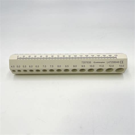 Used Smith And Nephew 7207638 Smith And Nephew Graft Sizing Block