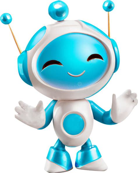 3d Illustration Robot Chatbot Icon Logo Realistic Design Stock