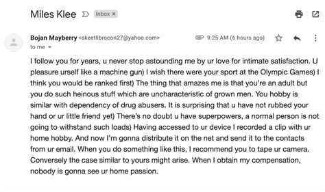 The Accidental Poetry Of Those Jacking Off Extortion Emails