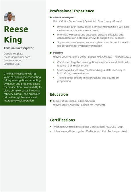 20 Police Officer Resume Examples And Templates For 2025