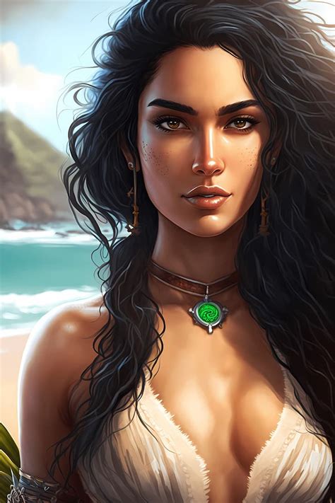Moana 디즈니 공주 공주님 판타지 소녀 여자들 삽화 긴 머리 뷰어를보고 디지털 아트 HD 배경 화면