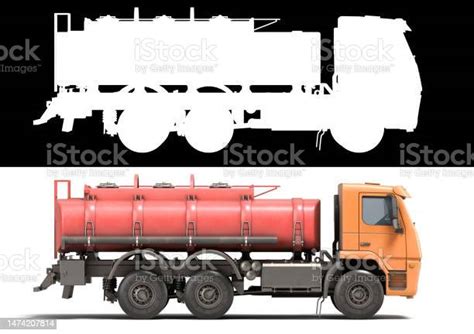 탱크 트럭 오른쪽보기 유조선 트럭 자동차 3d 렌더링 흰색에 알파 3차원 형태에 대한 스톡 사진 및 기타 이미지 3차원 형태 가솔린 공장 산업 건물 Istock