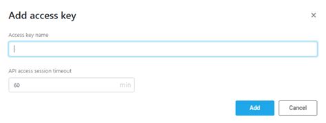 Manage API Access Keys
