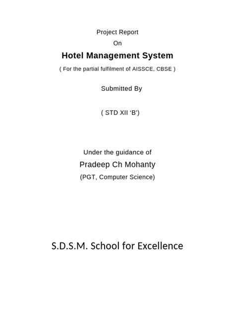 Hotel Management Project In Python 1 Pdf Python Programming Language Parameter Computer