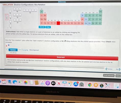 Solved Simulation Electron Configurations Box Notation