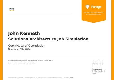 John Kenneth On Linkedin Aws Solutionsarchitecture Forage Cloudcomputing Learningjourney…