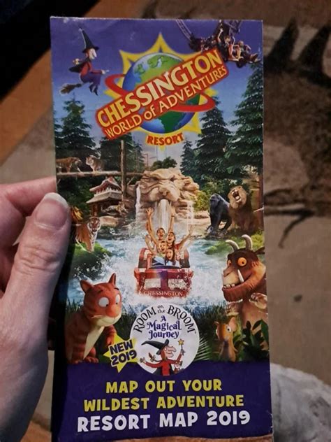 Chessington World Of Adventures Resort Map 2019 £099 Picclick Uk