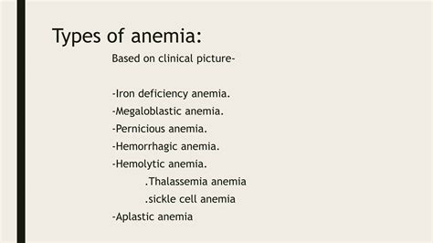 Anemia BHAARATH Medical College And Hospital Pptx