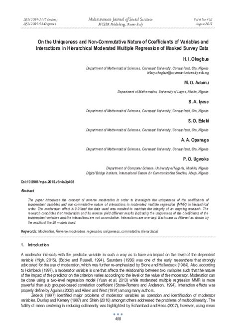pdf on the uniqueness and non commutative nature of coefficients of