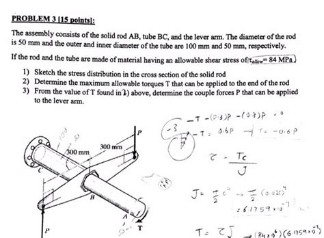 solved problem 3 [15 points] the assembly consists of the