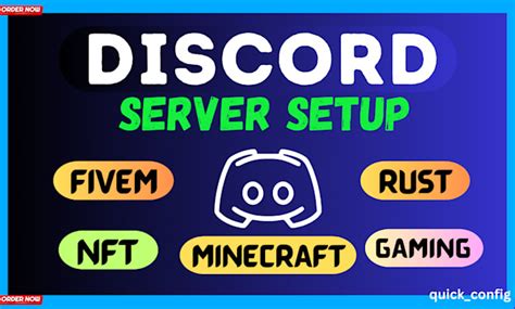 Setup Custom Rustminecraftfivem Nft Or Gaming Discord Server By