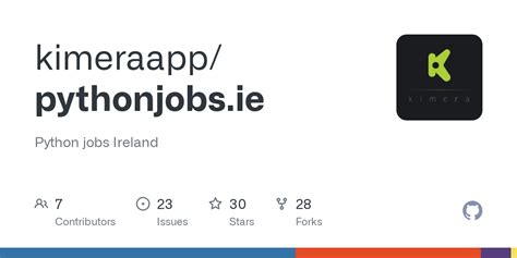 Github Kimeraapppythonjobsie Python Jobs Ireland