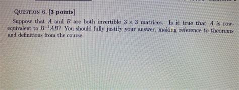solved question 6 3 points suppose that a and b are both