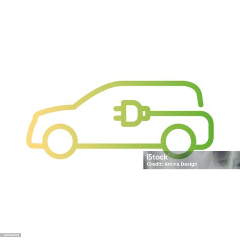 전기 자동차 아이콘입니다 하이브리드 차량 픽토그램 라인 전기 자동차 The Nature Conservancy에 대한 스톡 벡터 아트 및 기타 이미지 The Nature
