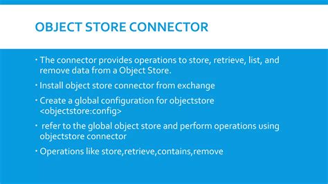 Mule Object Store Pptx Data Storage And Warehousing Computing