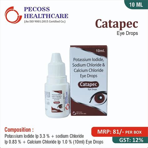 Catapec Potassium Iodide Sodium Chloride And Calcium Chloride Eye Drops 10 Ml At ₹ 81per Box
