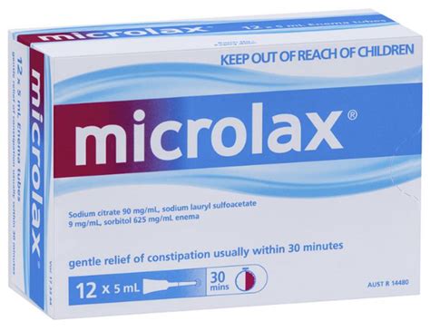 Microlax Constipation Relief Enemas 12 X 5ml Pack