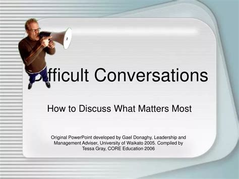 ppt difficult conversations powerpoint presentation free download