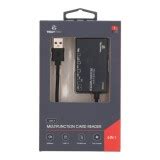 การดรดเดอร TECHPRO Mul Function 6 in 1 USB A Card Reader Black Studio7 online
