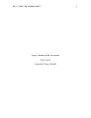 Human Sexual Development Pdf HUMAN SEXUAL DEVELOPMENT Stages Of Human Sexual Development Emily