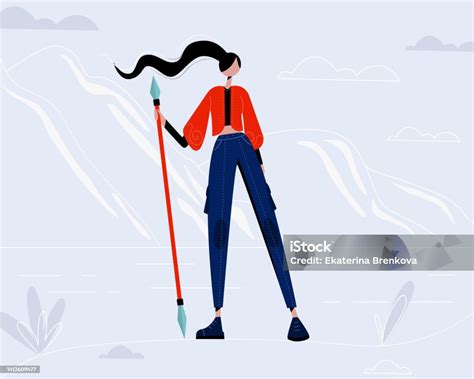 Superheroes Women Characters Super Girls Cartoon Vector Stock