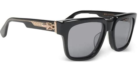 Chrome Hearts Box Officer Sunglasses In Black For Men Lyst