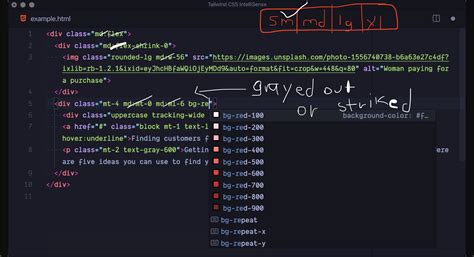 vscode class visualizer for breakpoint sizes · tailwindlabs tailwindcss