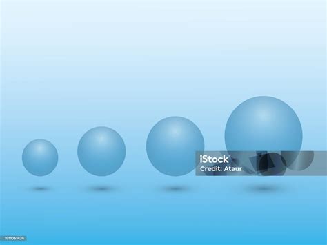 파란색 배경 벡터 일러스트 레이 션에 큰 크기 의미 성장에서 작은 파란 구체의 집합 0명에 대한 스톡 벡터 아트 및 기타 이미지