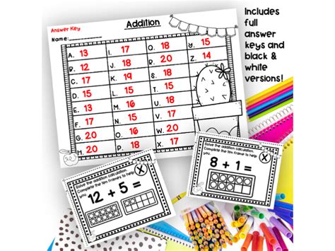 Addition To 20 Task Cards Activity Using Ten Frames Ks1 Year 1 Year 2 Carousel Teaching Resources